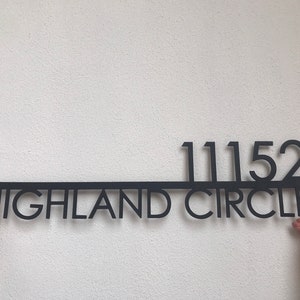 Modern Address Sign , Metal Address Sign, House Numbers, Door Number ...