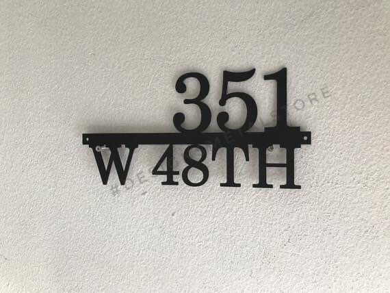 House Number Modern Address Address Sign Customize Address | Etsy