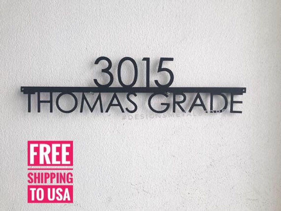 Large Address Sign, Address Sign, House Number, Address Plaque, House ...