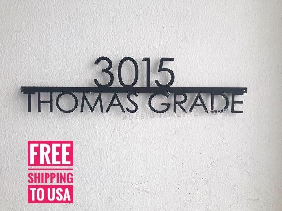 Large Address Sign Address Sign House Number Address | Etsy