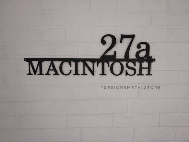 House Number, Modern Address, Address Sign, Customize Address, Metal ...