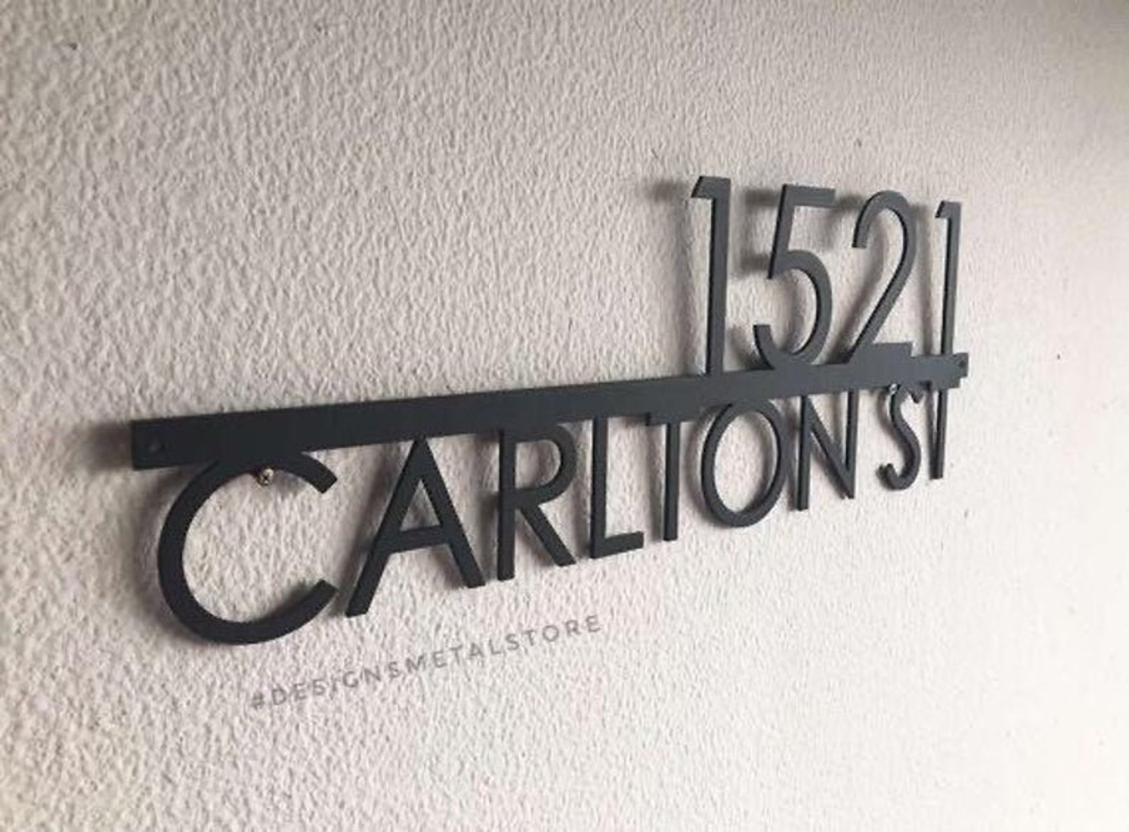 Modern Address Sign Metal Address Sign House Numbers Door - Etsy