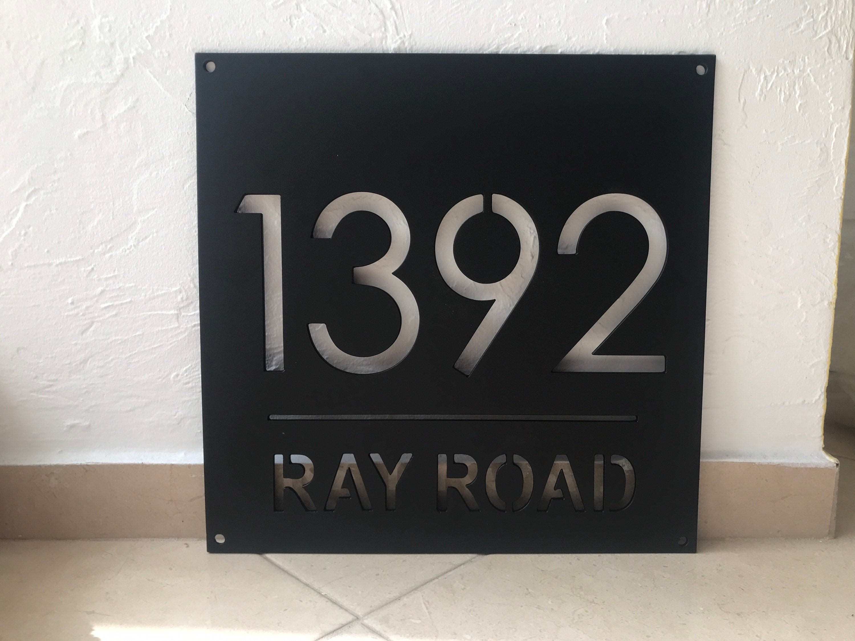 Modern Address Sign , Metal Address Sign, House Numbers, Door Number ...