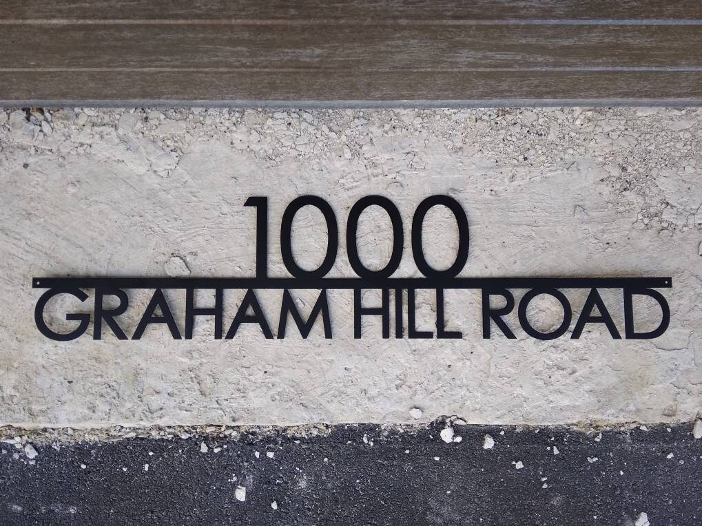 Modern Address Sign Metal Address Sign House Numbers Door - Etsy Canada