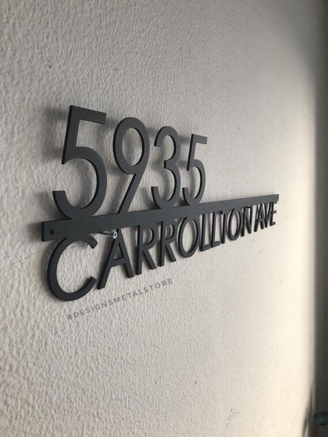 Modern Address Sign Metal Address Sign House Numbers Door - Etsy