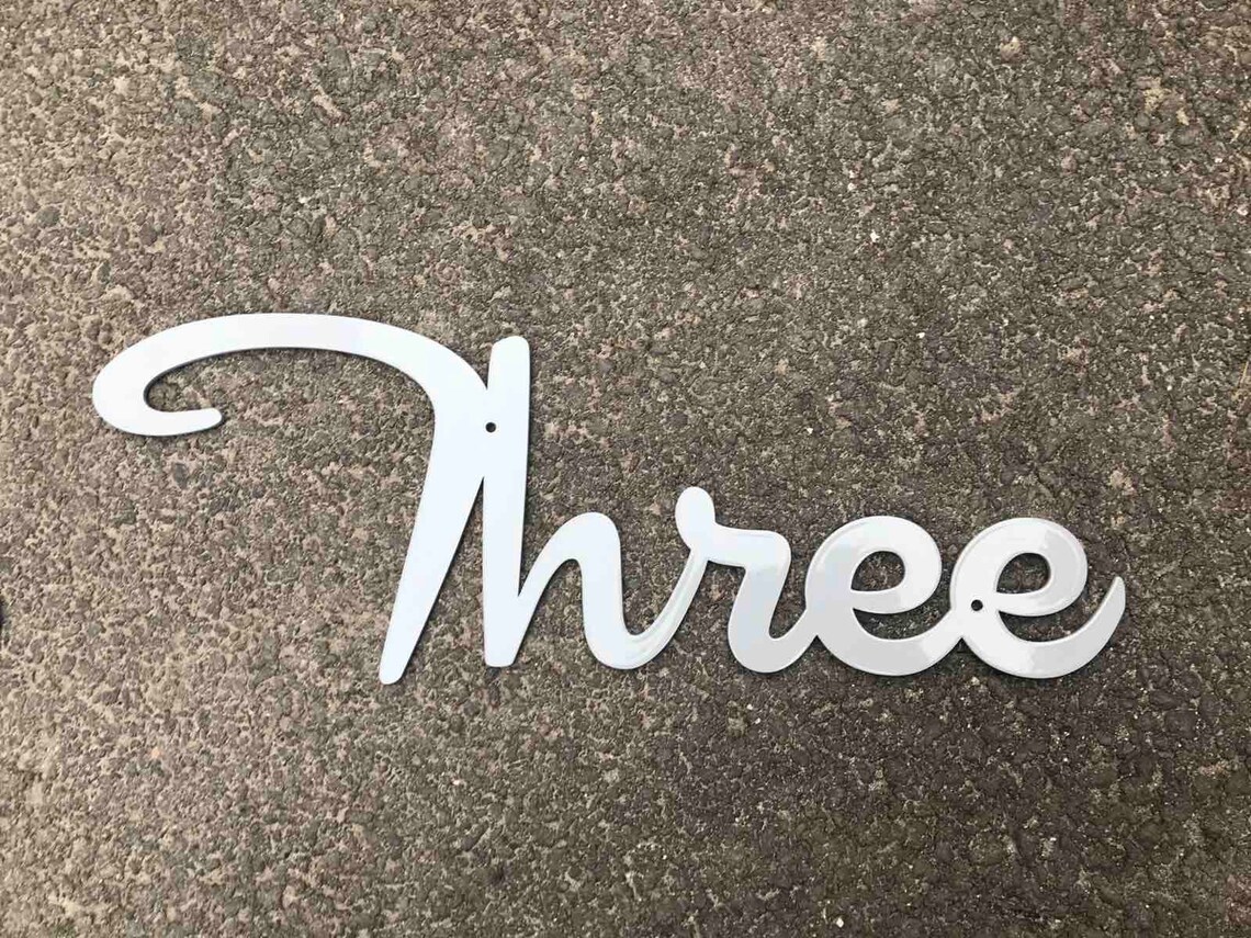4'' Cursive House Numbers, Home Address Sign, Street Sign - Etsy