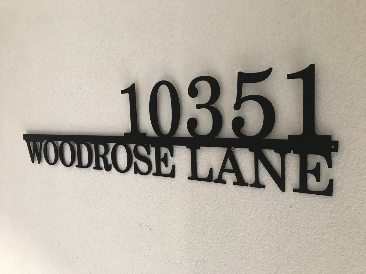House Number, Modern Address, Address Sign, Customize Address, Metal ...