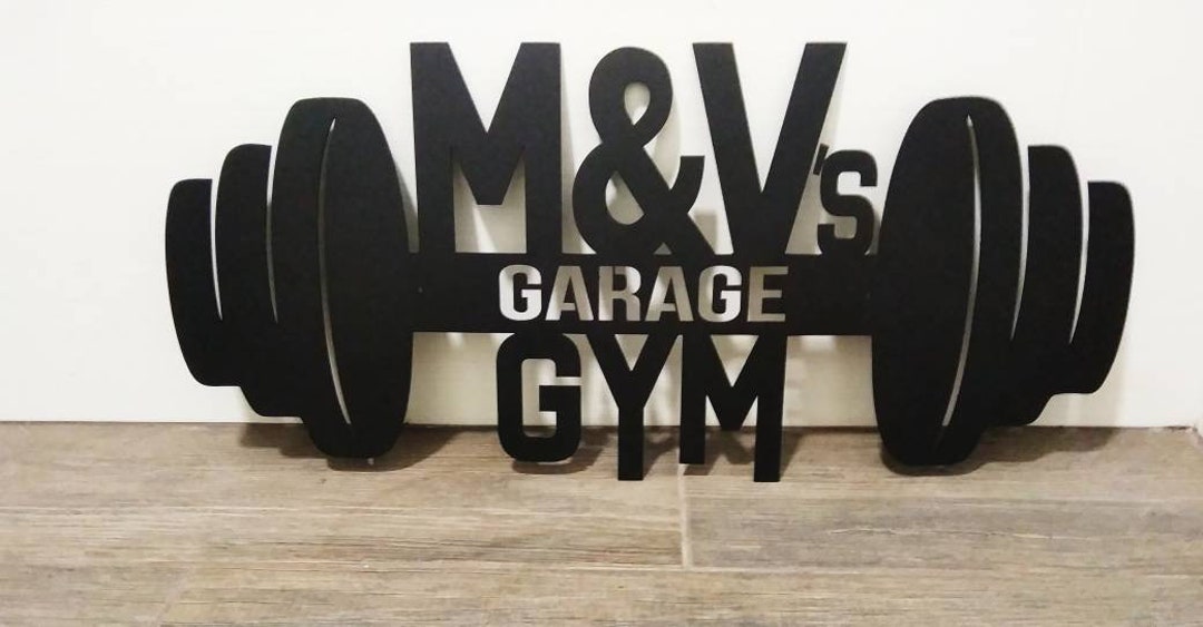 Gym Sign, Personalized, Home Gym, Get to Fit , Workout, Custom Metal ...