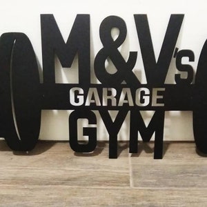 Gym Sign, Personalized, Home Gym, Get to Fit , Workout, Custom Metal ...