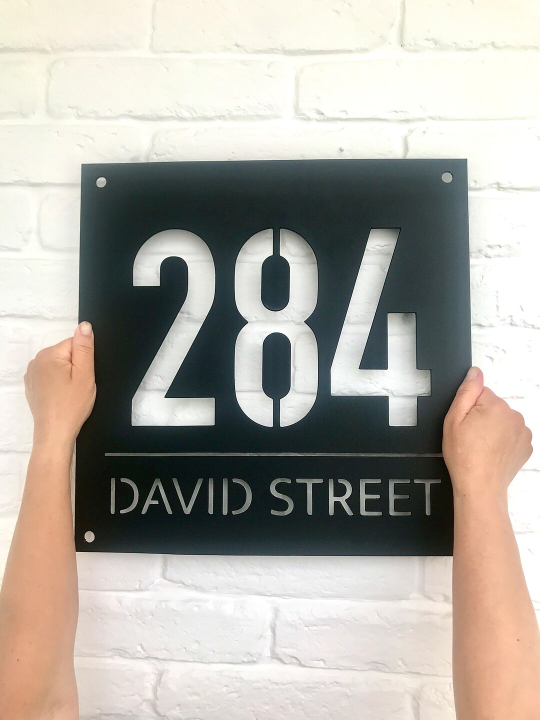 Modern Address Sign , Metal Address Sign, House Numbers, Door Number ...
