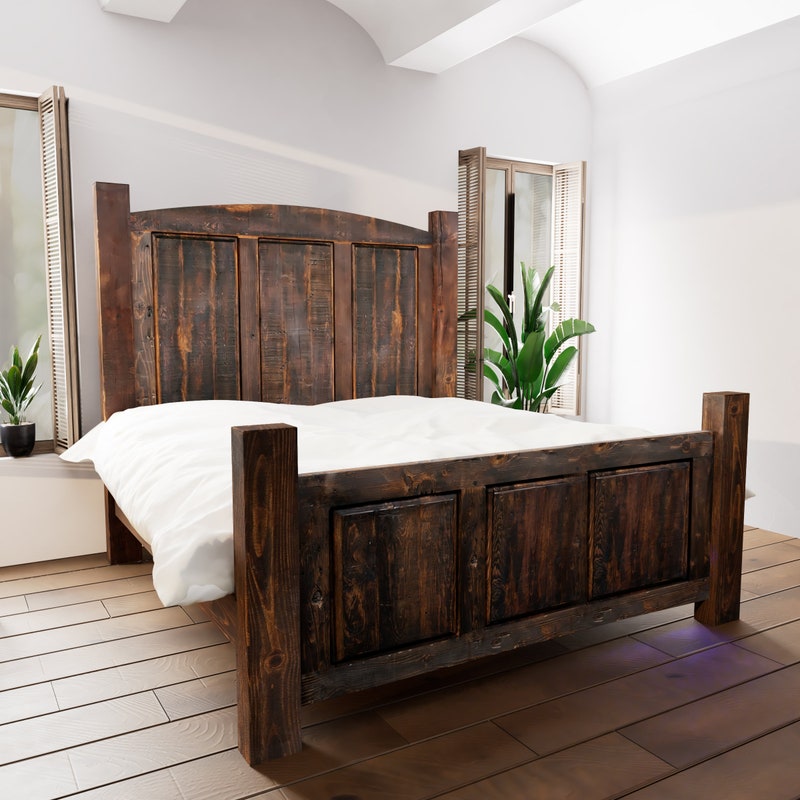 Rustic King Bed Frame - Etsy