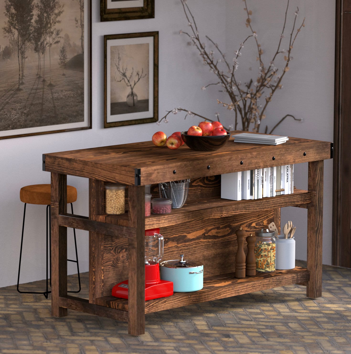 Wyatt Kitchen Island - Etsy