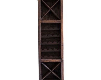 Tall Wood Wine Rack - Etsy