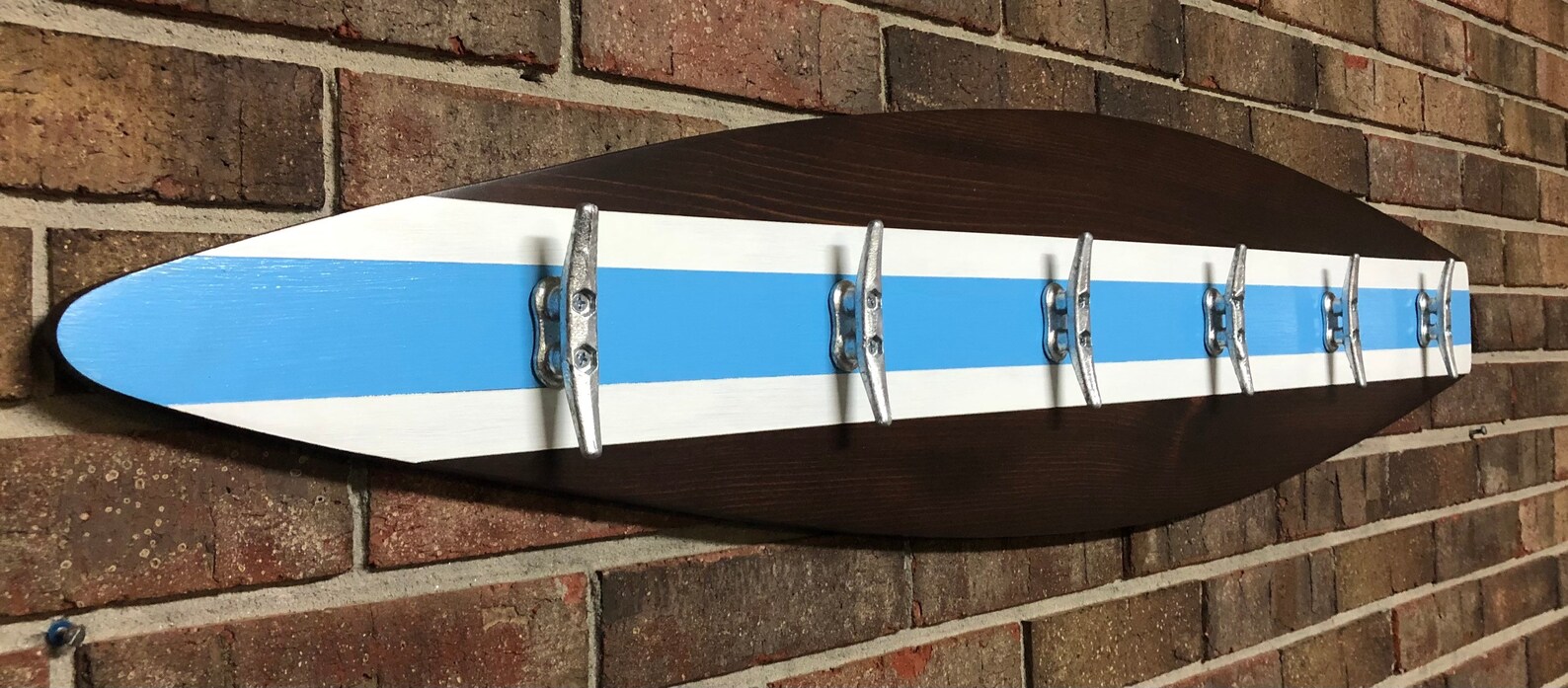 Surfboard Towel Rack Nautical Towel Rack Coastal Decor - Etsy