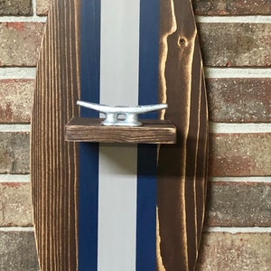 Surfboard Towel Rack, Nautical Towel Rack, Nautical Decor, Towel Rack ...