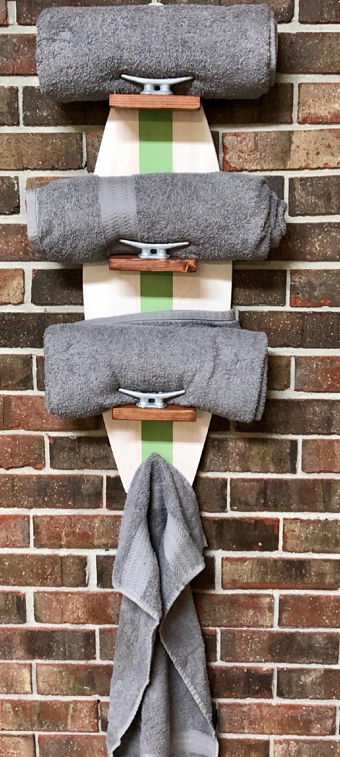 Surfboard Towel Rack Nautical Towel Rack Nautical Decor | Etsy