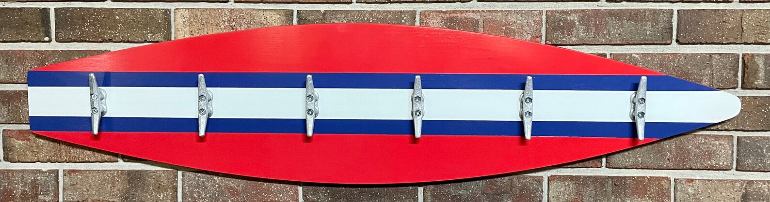 Surfboard Towel Rack Nautical Towel Rack Coastal Decor - Etsy