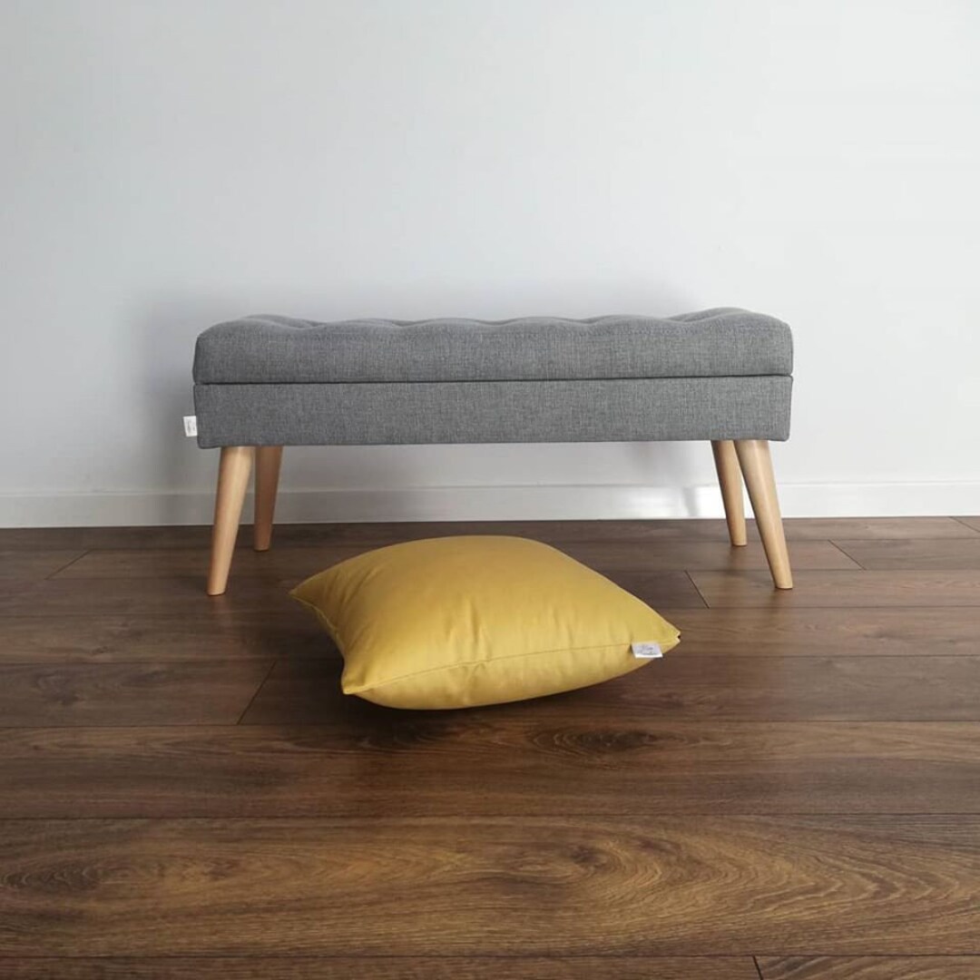 Decorative Upholstered Bench, Storage Box, Handmade by Rossi Furniture ...