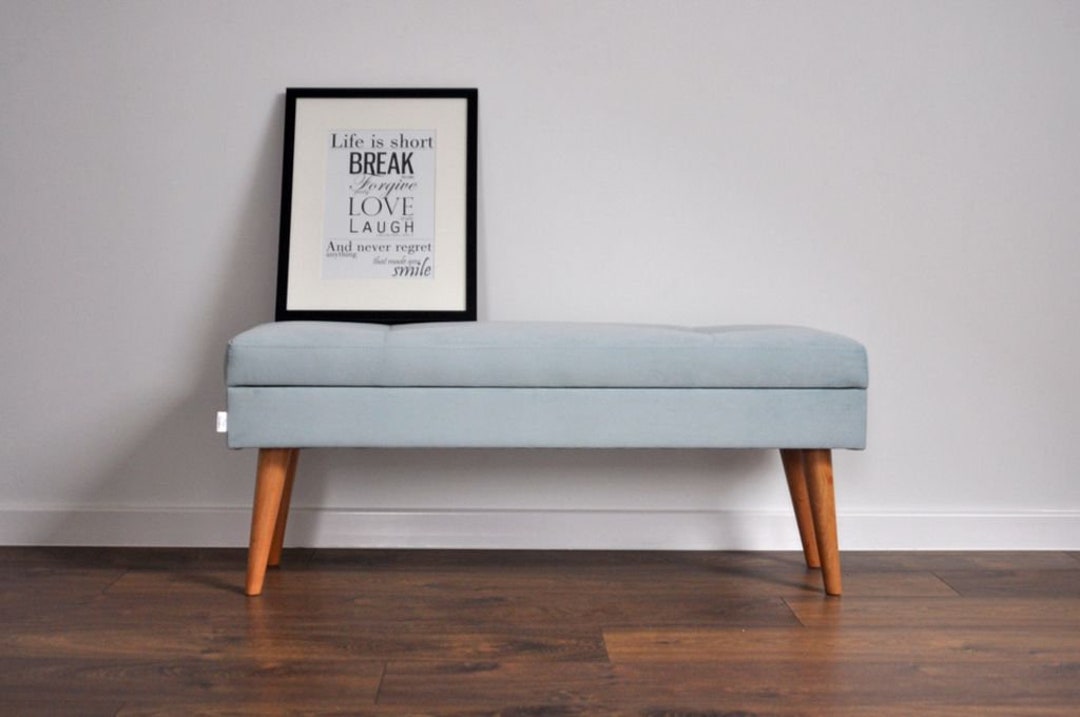 LOVARE Bench With Storage for Rossi Furniture Upholstered Quilted Bench ...
