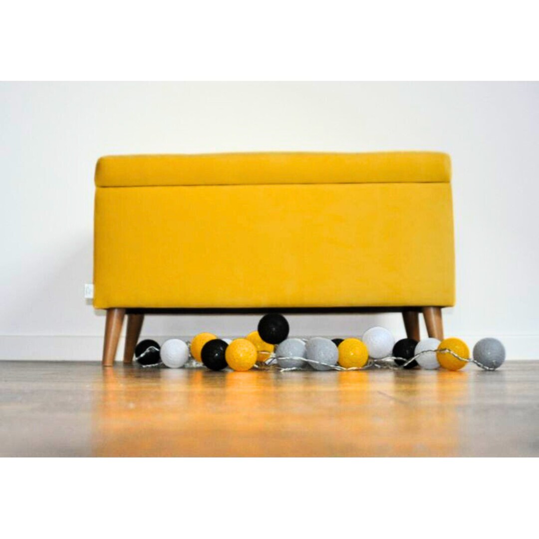 Yellow Trunk, Bench With a Custom-made Container Rossi Furniture, Seat ...