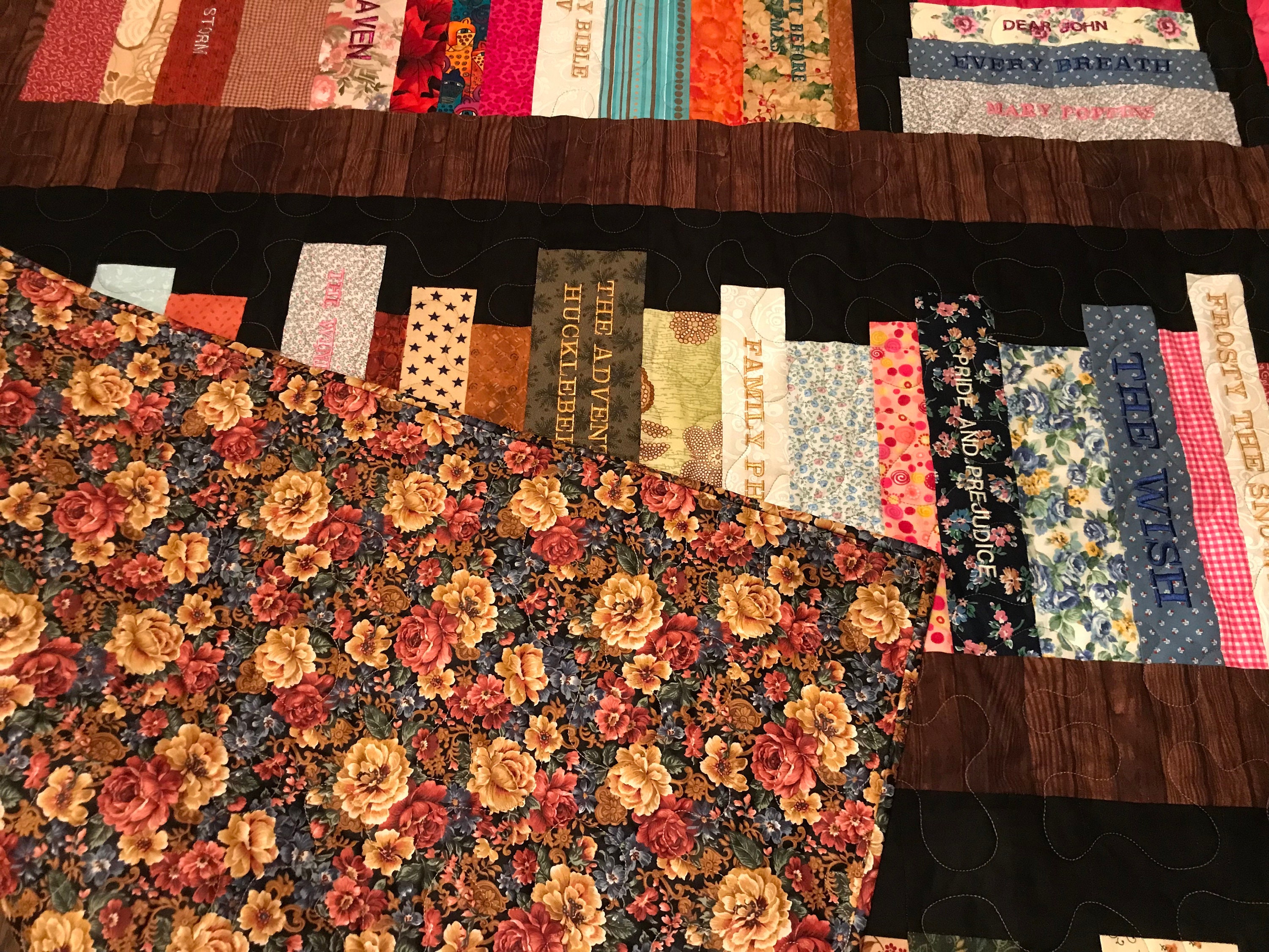 Bookshelf Quilt - Etsy