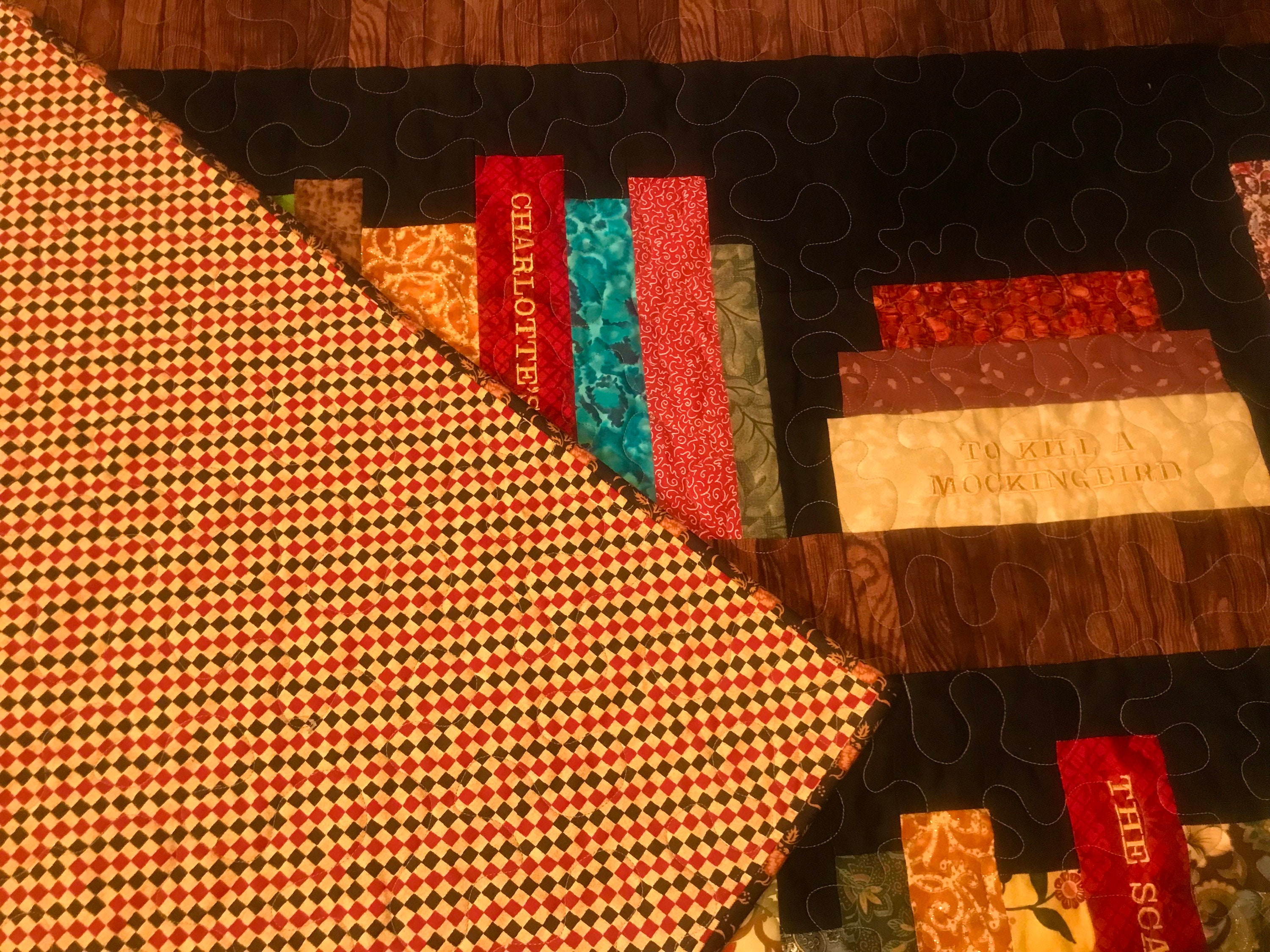 Bookshelf Quilt - Etsy