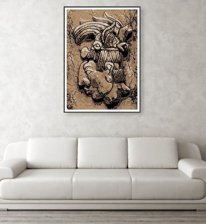 Mayan diety Art K'inich Janaab Pakal instant download Minimalist Art ...