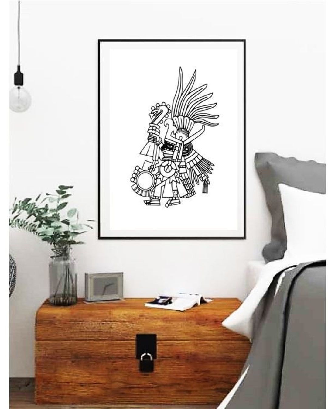 Printable Art, Huitzilopochtli, Mexica Tribe Art Aztec Art, Mexican Art ...