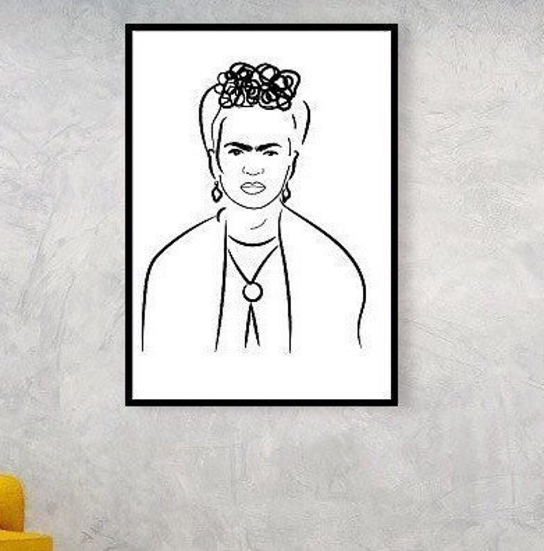 Printable Art, Frida Kahlo, Instant Download Minimalist Art, Minimalist ...
