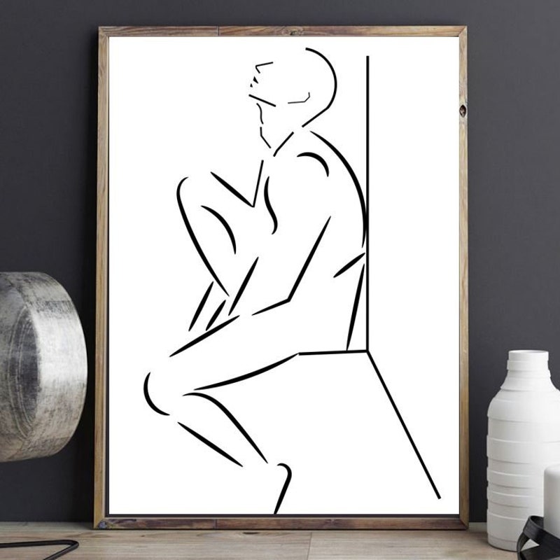 Gay Line Art - Etsy