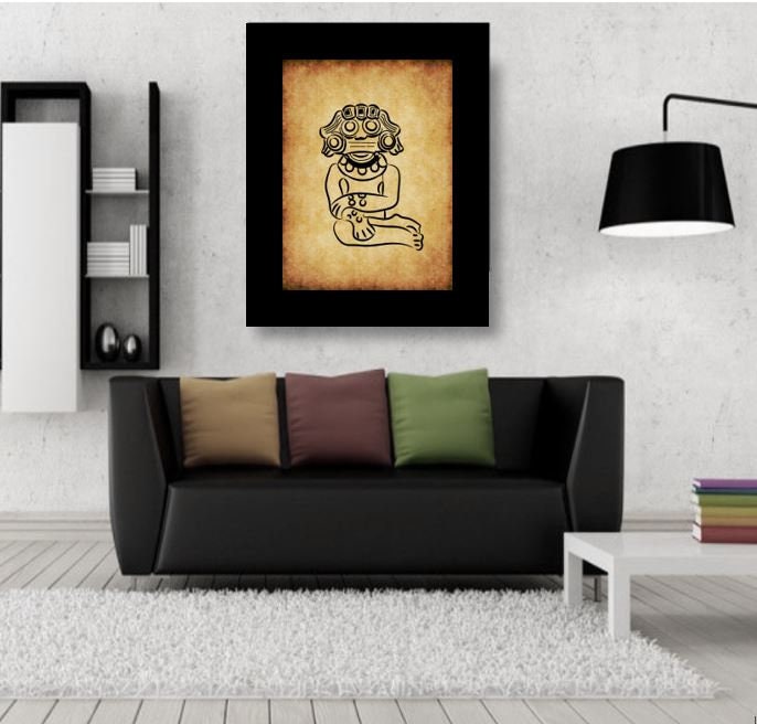 Arte imprimible Curicaueri dios del fuego de los tarascos | Etsy México