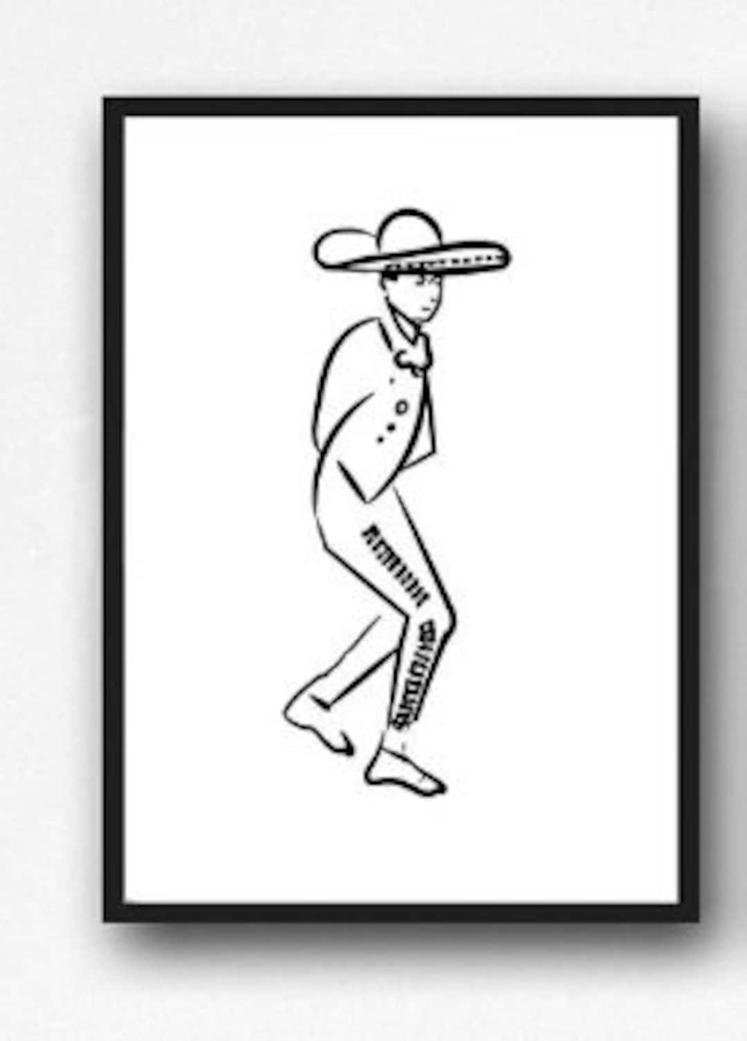 Charro Suit Drawing