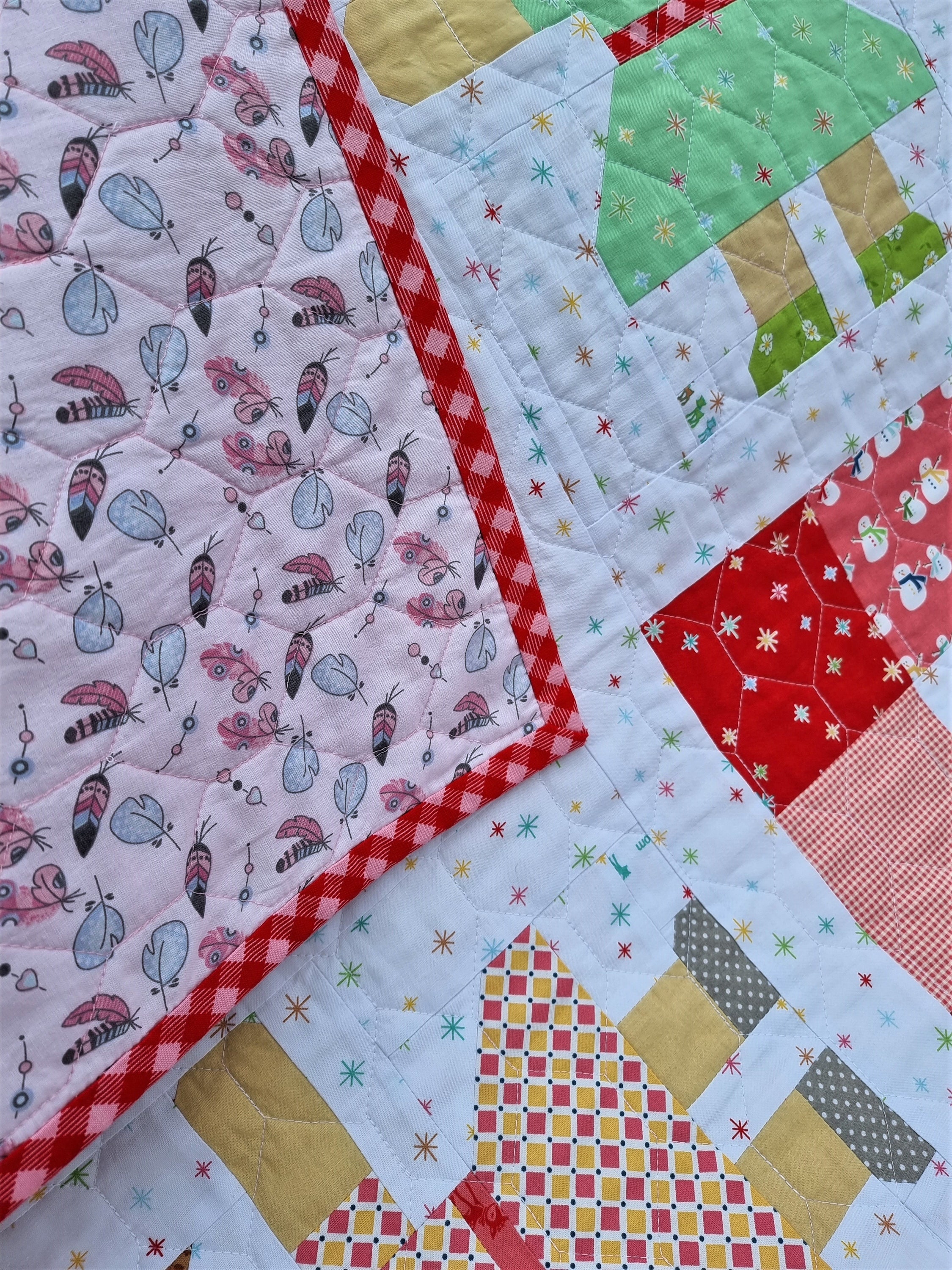 Baby Patchwork Quilt Baby Patchwork Decke Kirsche Baby - Etsy.de