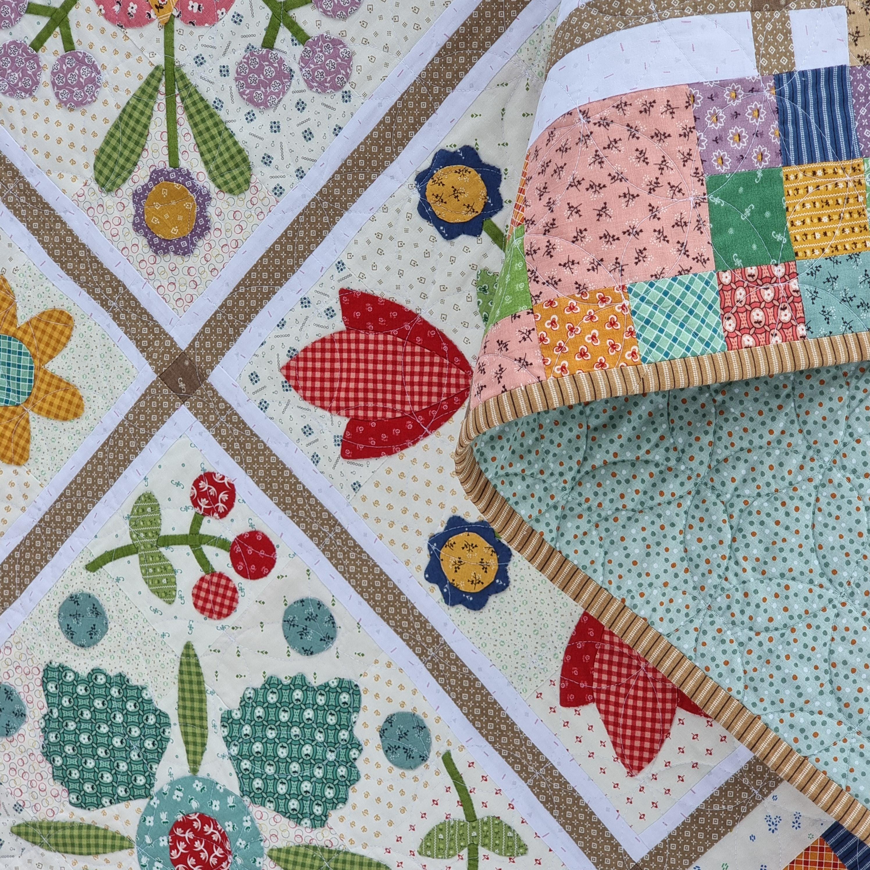 Full Size Prairie Meadow Quilt: Handmade Cotton Cottage Garden Quilt - Etsy