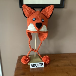 Adult Hand Knit “becky” and “wrath of Becky” Fox Hat - Etsy