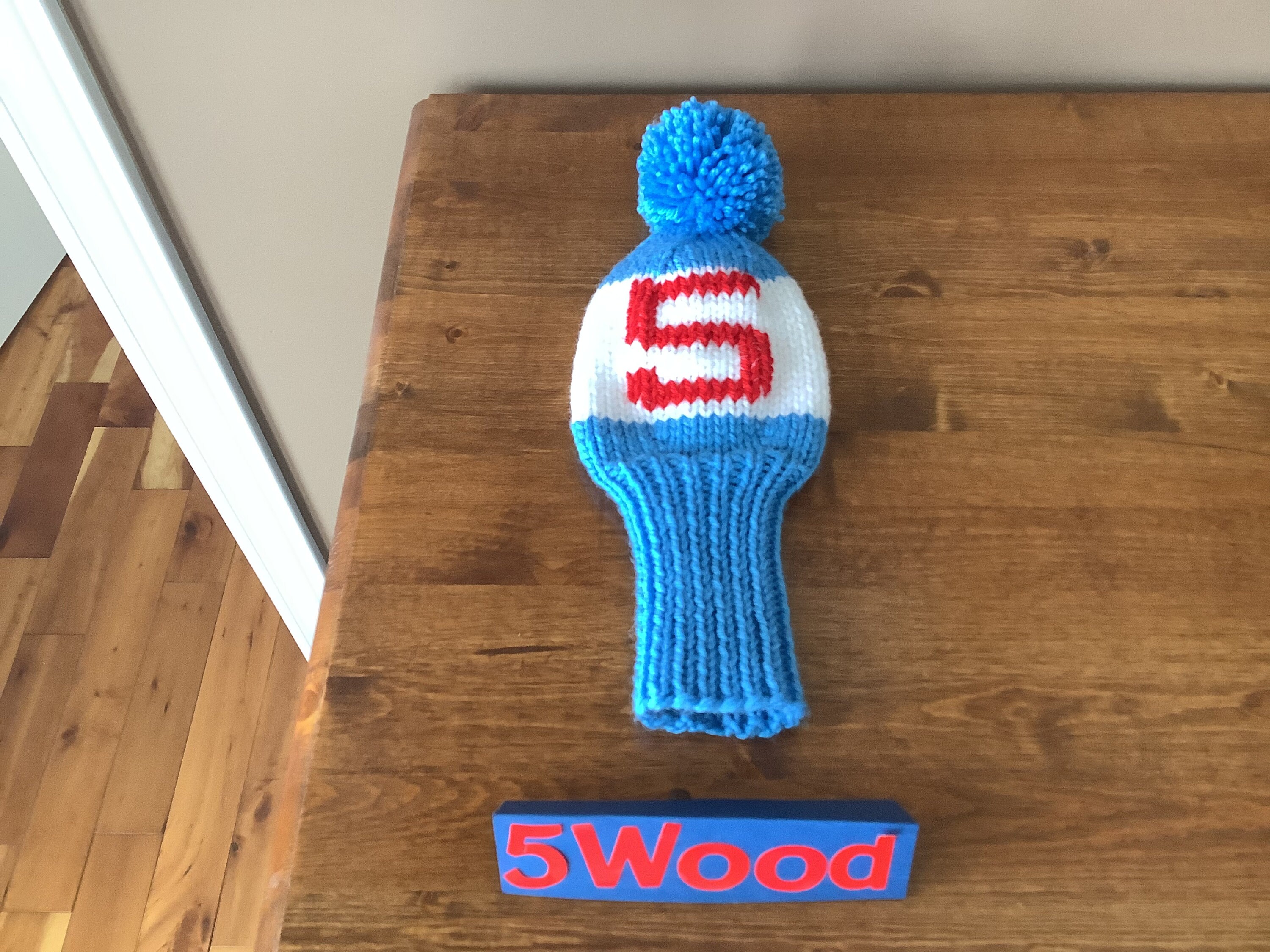 Hand Knit Golf Club Covers 5 Wood Driver 3 Wood Set - Etsy