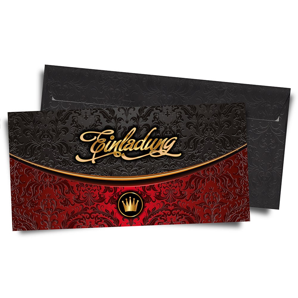 Tarjetas de invitación VIP de lujo sobres incluidos art. GKL-25418-1 Seleccione x cantidad y ...