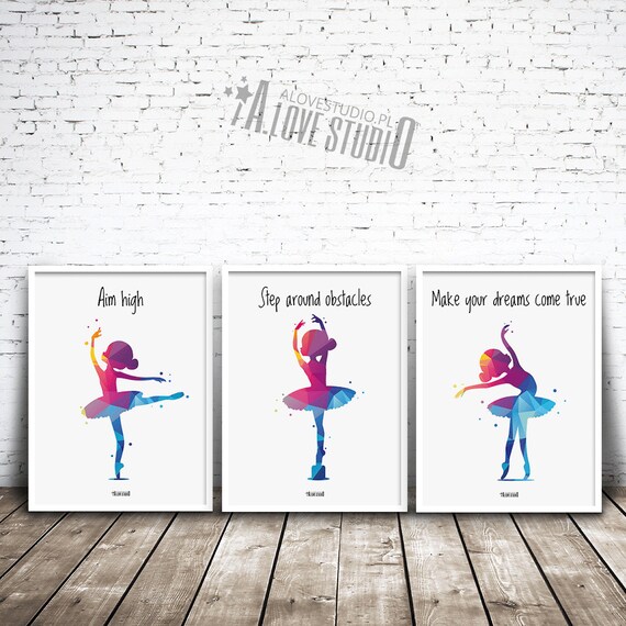 Ballerina Prints Ballerina Poster Dance Prints Girls Room | Etsy