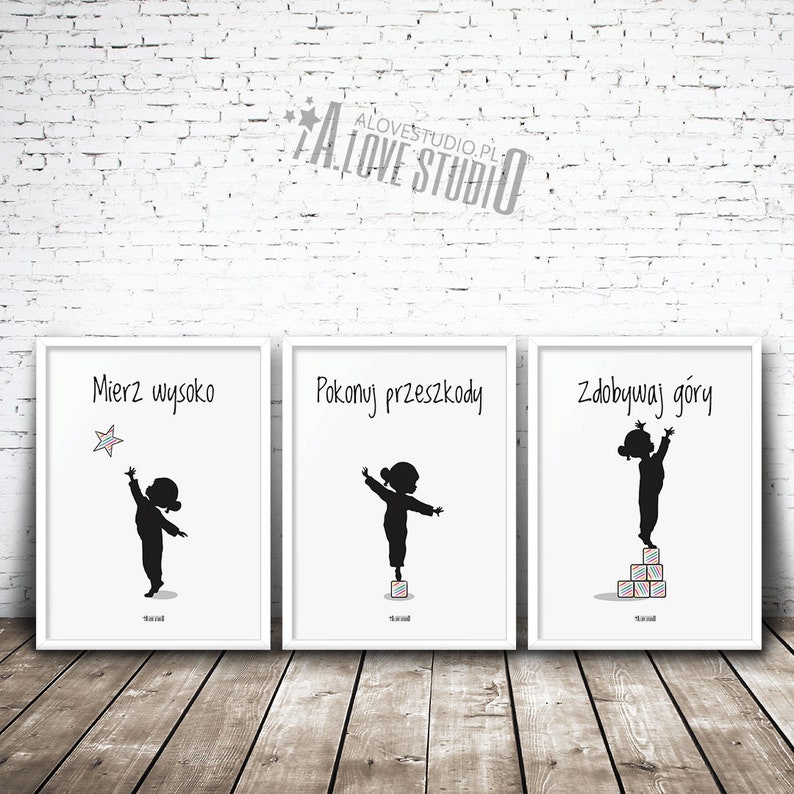 Aim High Poster, Motivational Posters for Kids, Kids Prints, Children's ...