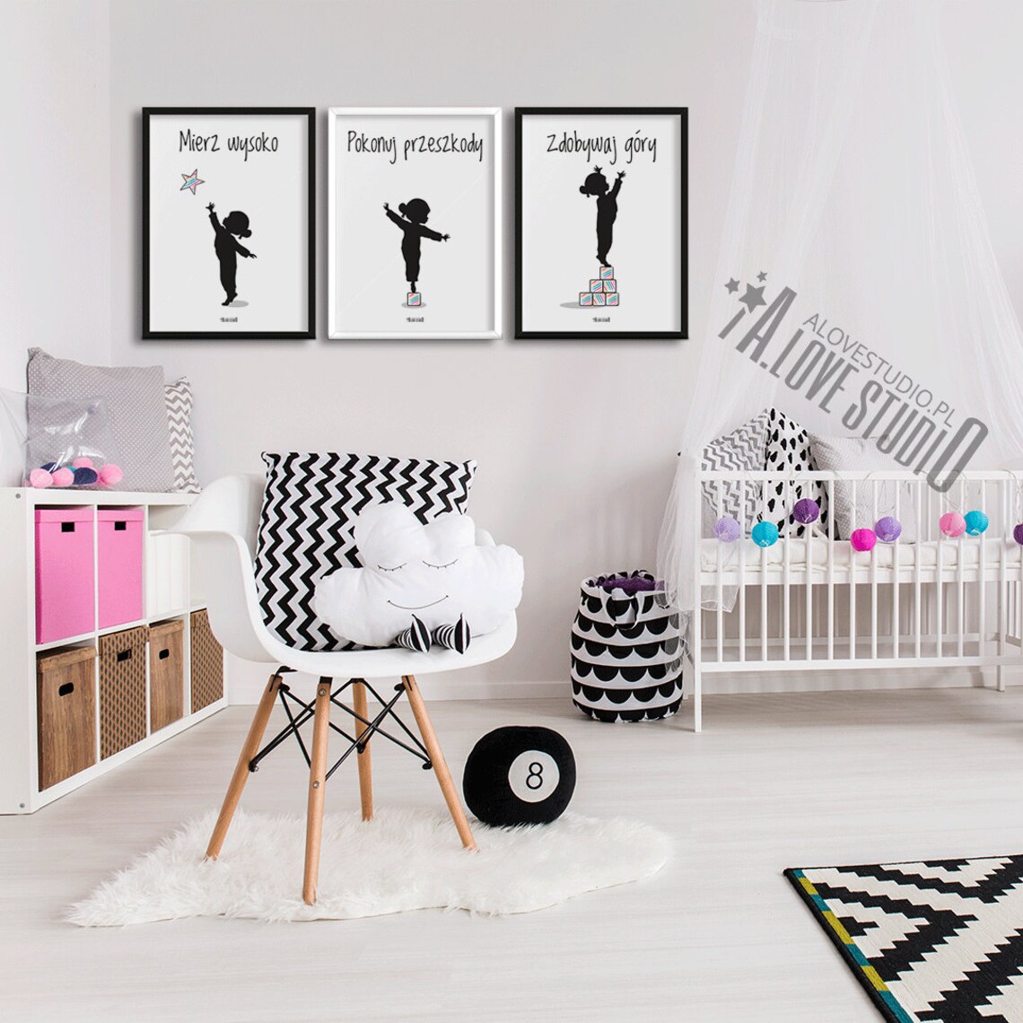 Aim High Poster, Motivational Posters for Kids, Kids Prints, Children's ...