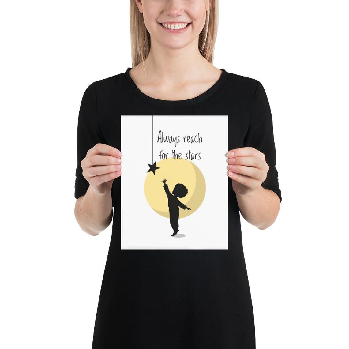 Always Reach for the Stars – Inspirational Kids Room Poster - Etsy