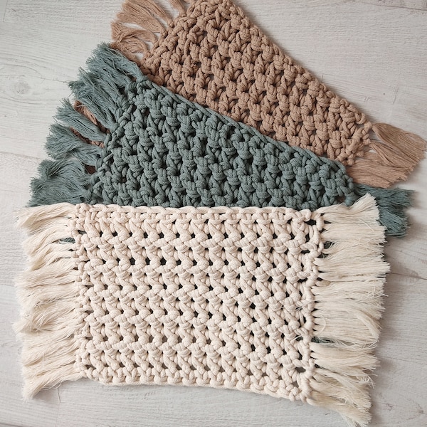 Macrame Mat - Etsy