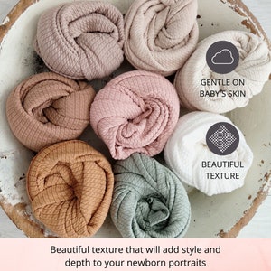 Textured Newborn Fabric Backdrop for Photography "laura", Baby Posing ...