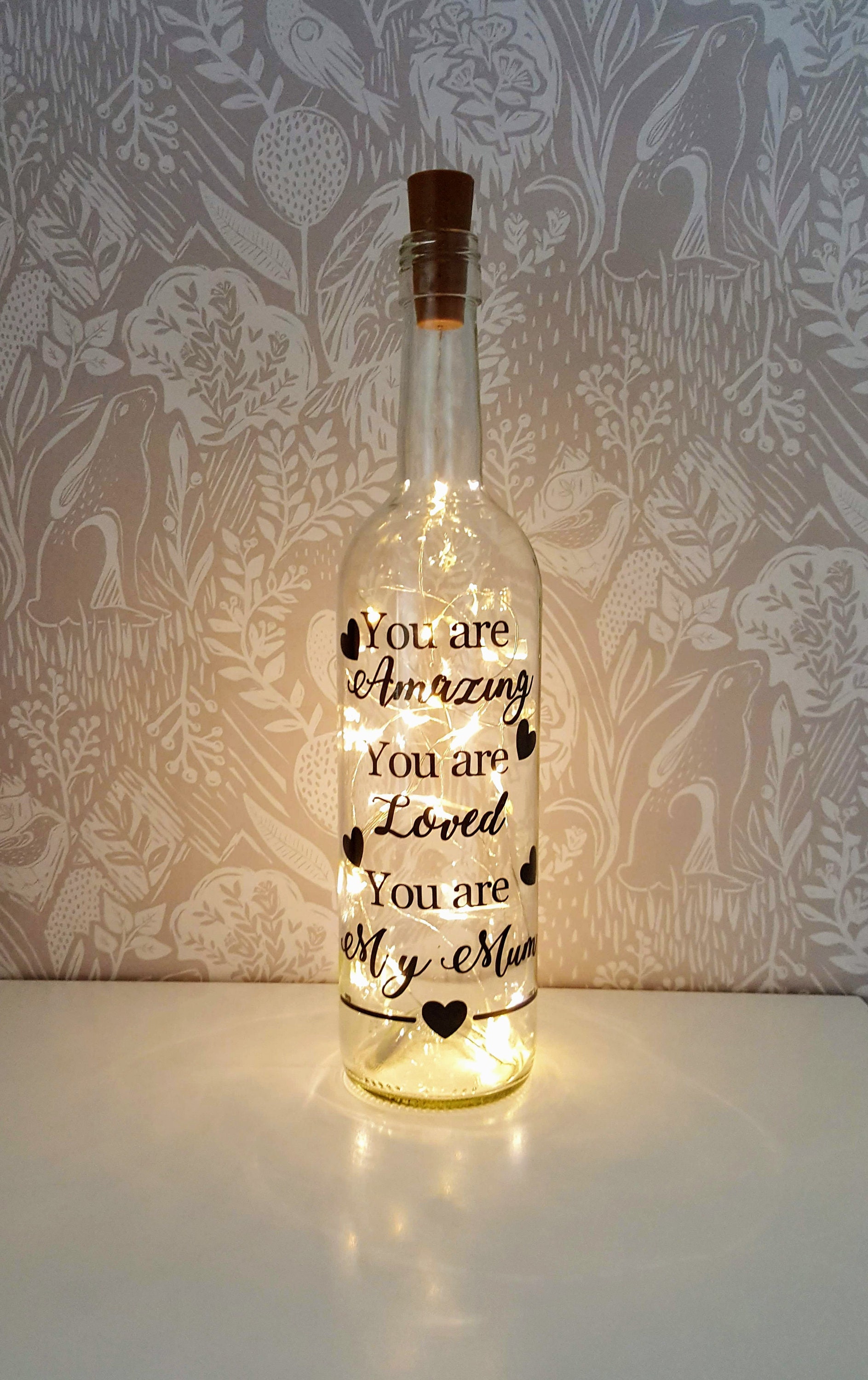 Bottle Lights Mothers Day Gift Personalised Mum Mum Light | Etsy UK