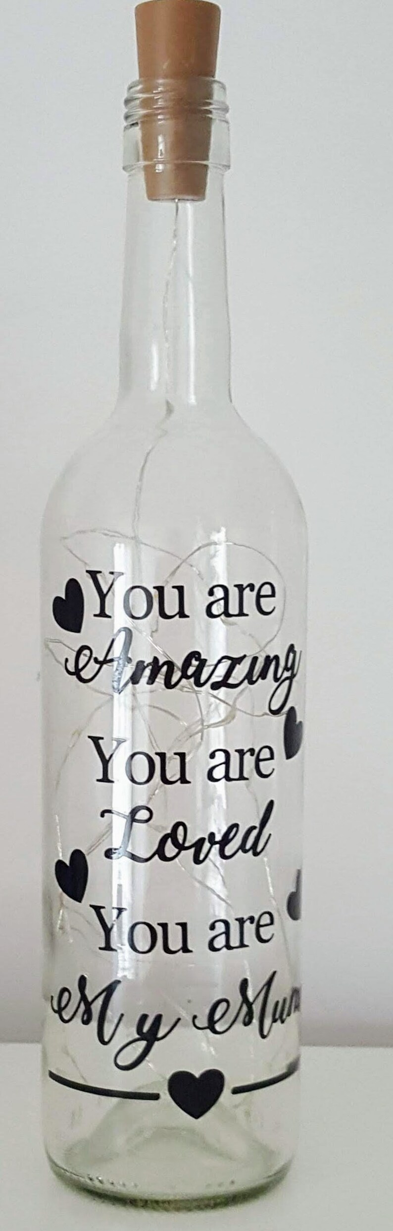 Bottle Lights Mothers Day Gift Personalised Mum Mum Light | Etsy UK