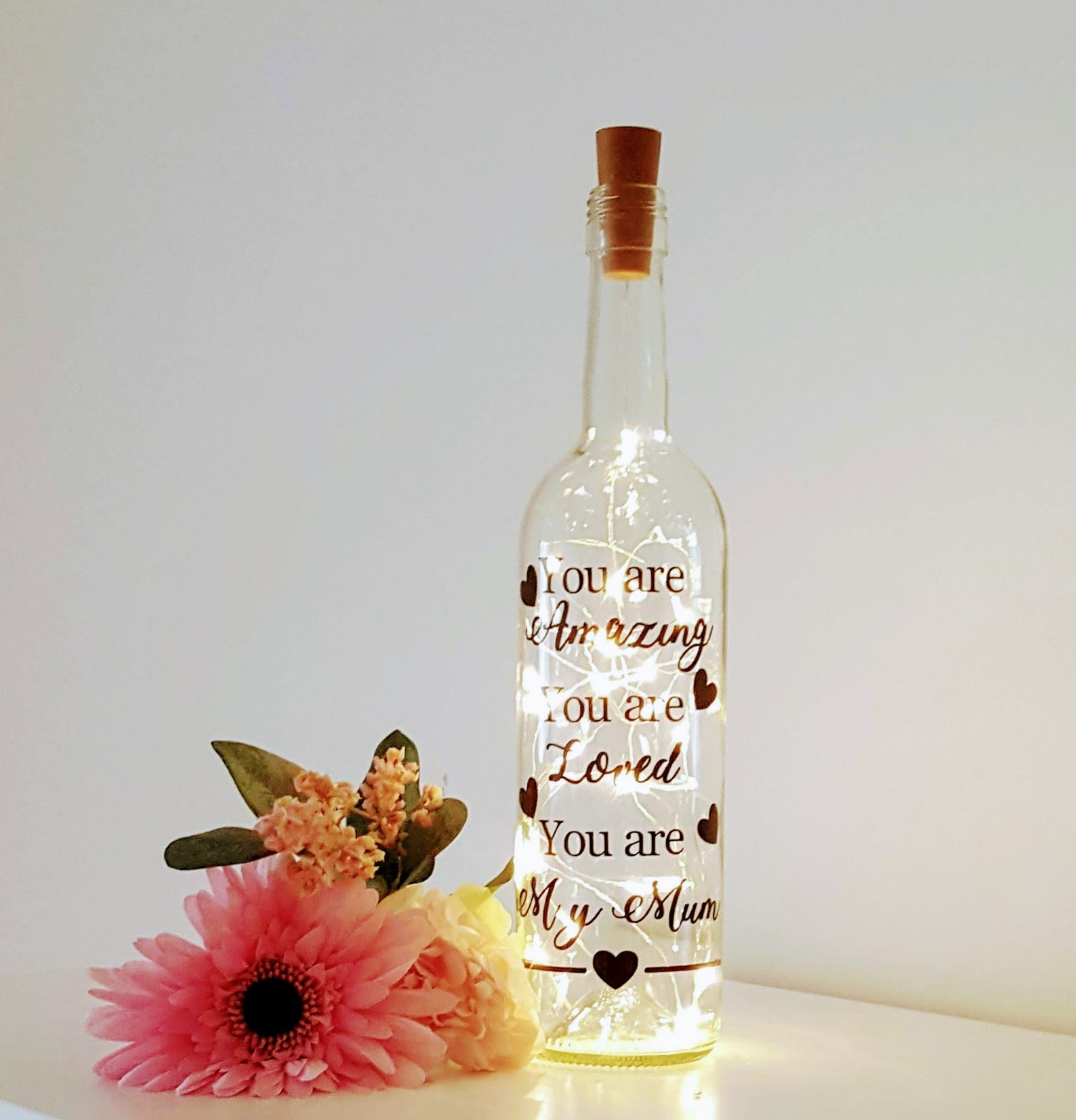 Bottle Lights Mothers Day Gift Personalised Mum Mum Light | Etsy UK