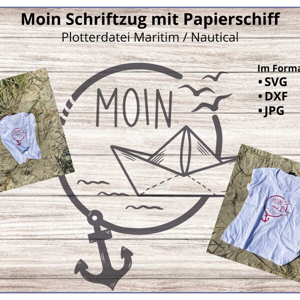 Schriftzug moin svg - Etsy.de
