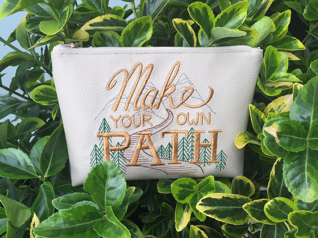 Cosmetic Bag / Make Your Own Path / Bag / Hiking / Nature / Trees ...