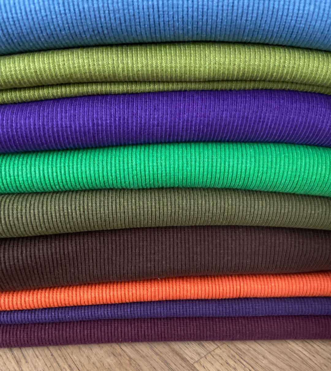 Cotton Ribbing Hilco - Stripes in Tube - Etsy