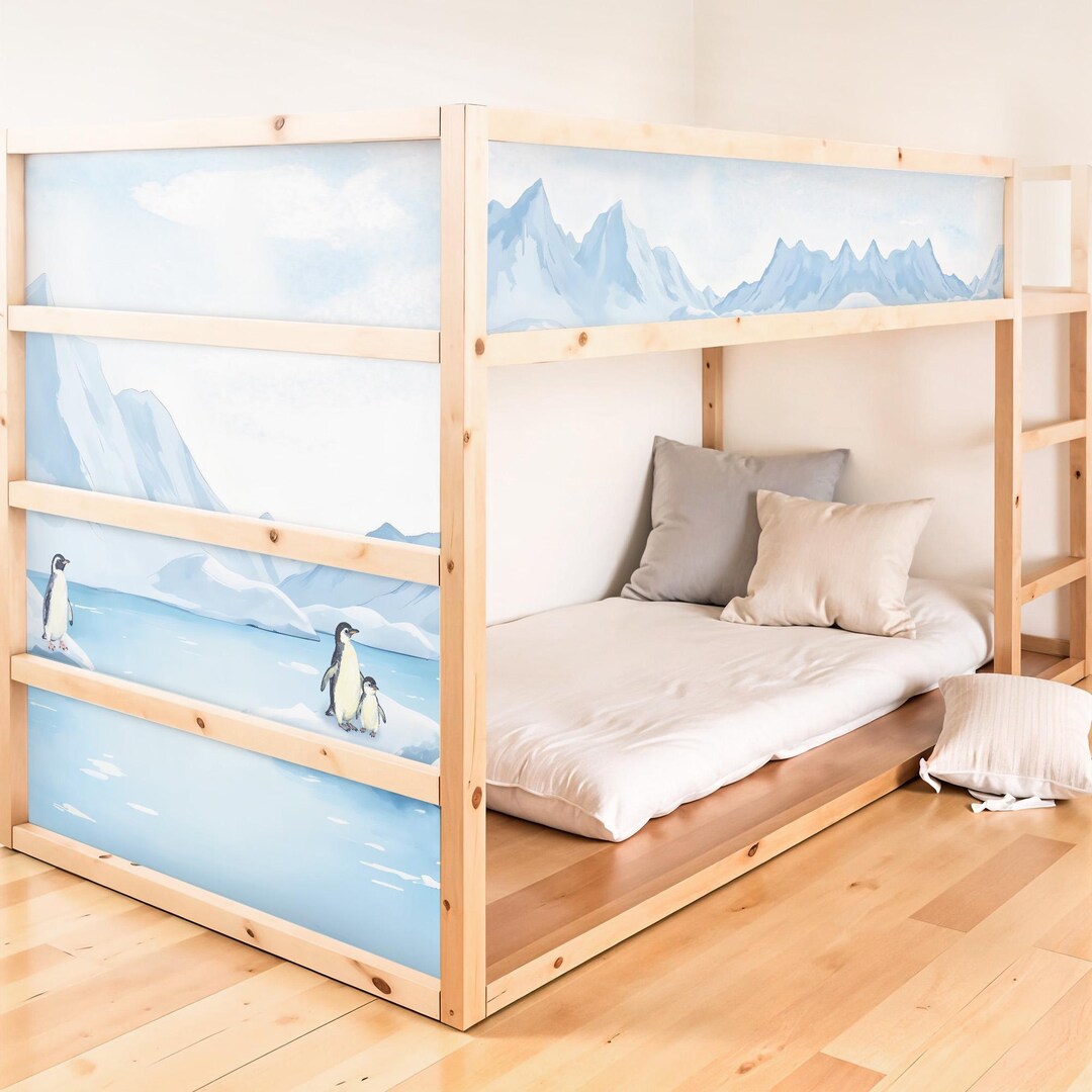 IKEA KURA Bed Sticker Artis Snow Penguins Removable Children's Room ...
